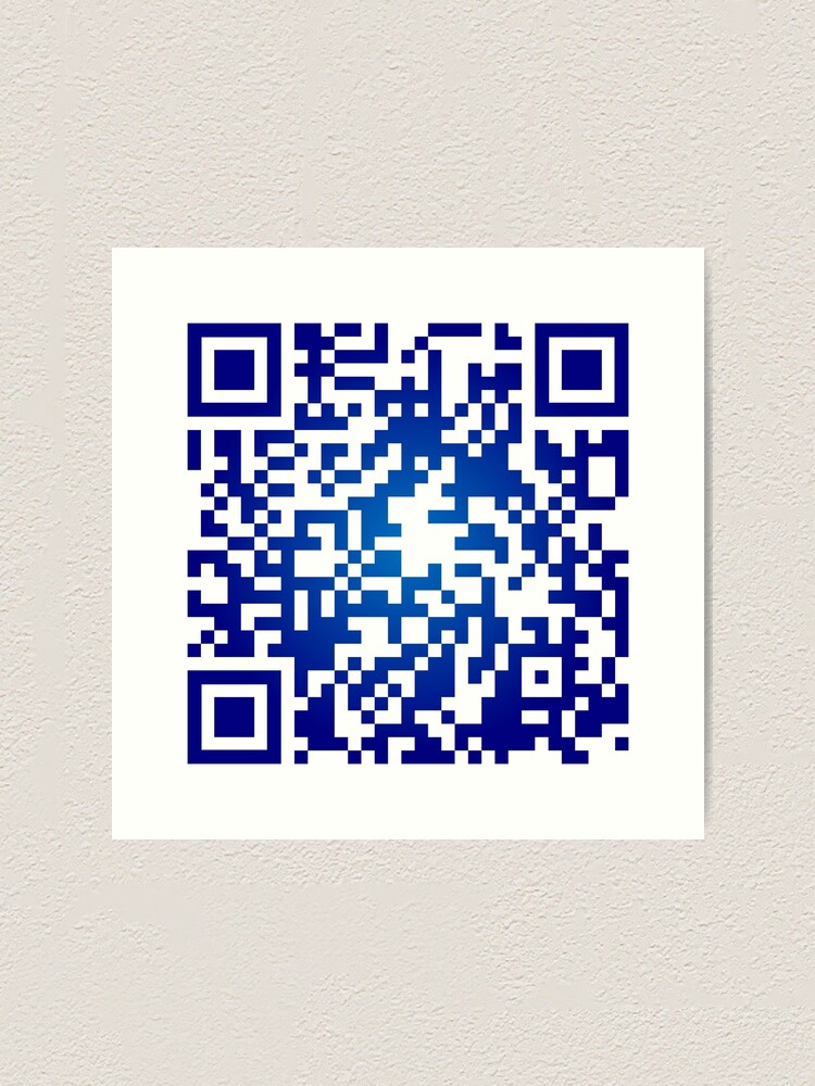 "Crazy Frog Roll - QR Code" Art Print by DWaffleDesigns | Redbubble