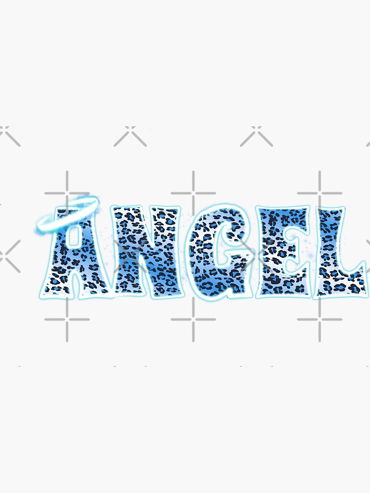 "Blue Y2k Angel" Sticker for Sale by her-mind | Redbubble