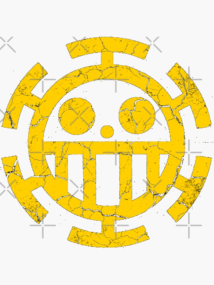"Trafalgar D. Water Law (symbol)" Sticker by bigsermons | Redbubble