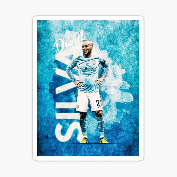 "David Silva " Sticker for Sale by Joe-butts123 | Redbubble
