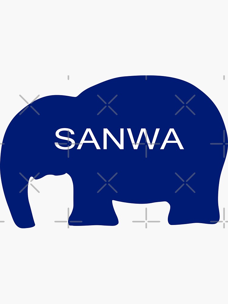 "Sanwa Denshi (三和電子) Logo" Sticker for Sale by RubenCRM | Redbubble
