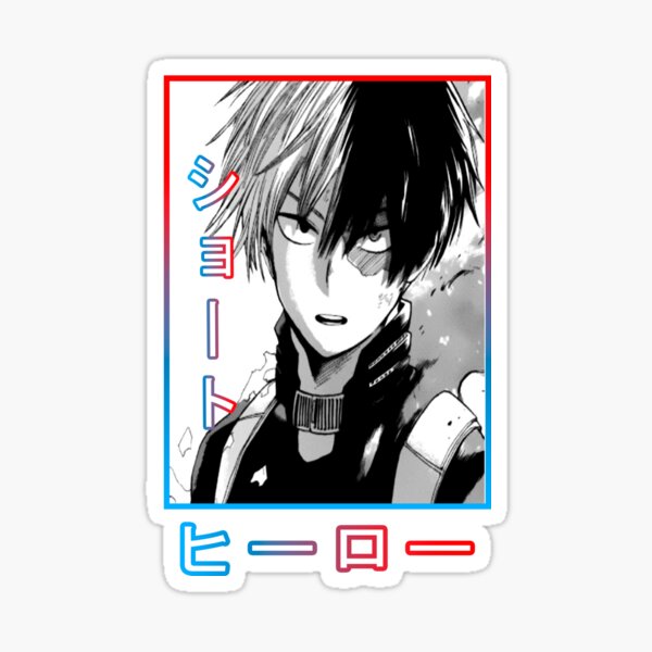"Todoroki" Sticker by rubster21 | Redbubble
