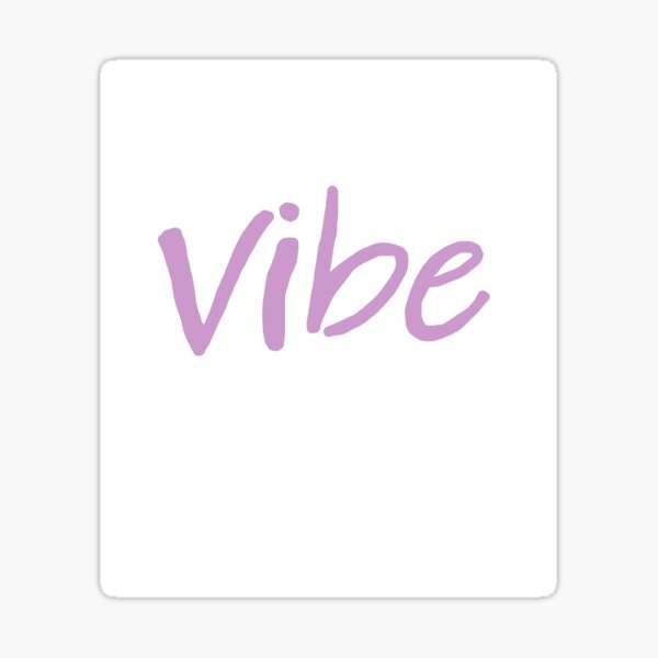 "Vibe" Sticker by harp-create | Redbubble