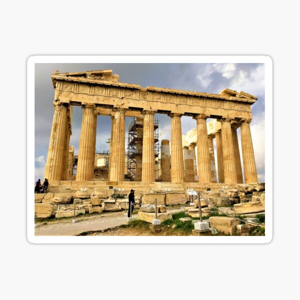 "The Acropolis Of Athens" Sticker by RajasIntuits | Redbubble