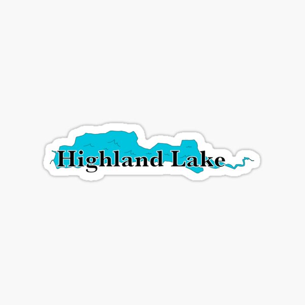 "Highland Lake Maine" Sticker by AnimalCreations | Redbubble