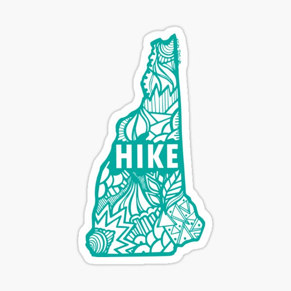 "NH HIKE!" Sticker by kk3lsyy | Redbubble