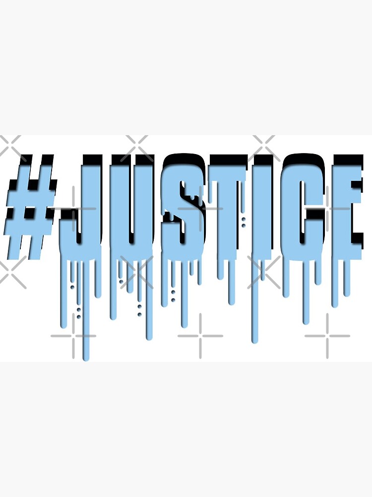 "#JUSTICE " Sticker for Sale by taniab1235 | Redbubble