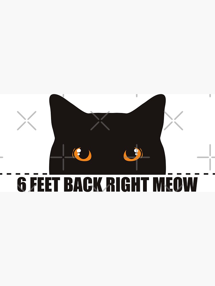 "6 FEET BACK RIGHT MEOW FUNNY CAT - stay away kitten" Magnet by Artdise ...