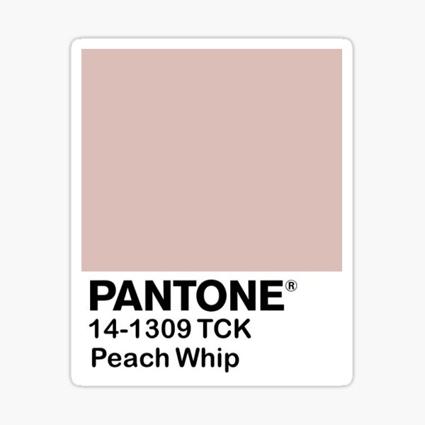 "Peach Whip Pantone Sticker " Sticker for Sale by 3877wind | Redbubble