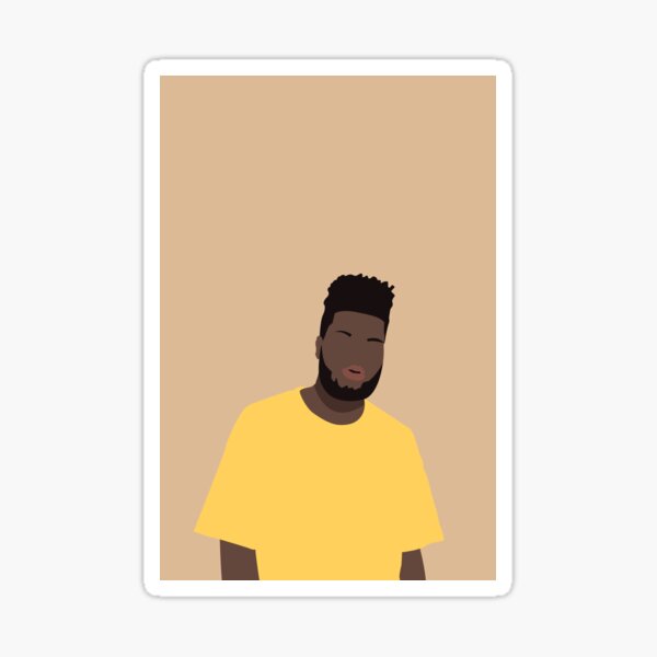 "KHALID" Sticker for Sale by ByersPrints | Redbubble