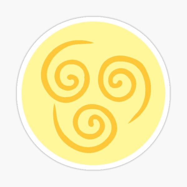 "Airbending Emblem Logo Avatar the Last Airbender" Sticker for Sale by ...