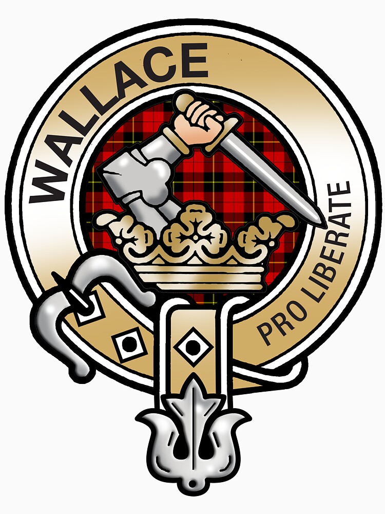 "Wallace Clan Crest" T-shirt for Sale by eyemac24 | Redbubble | wallace ...