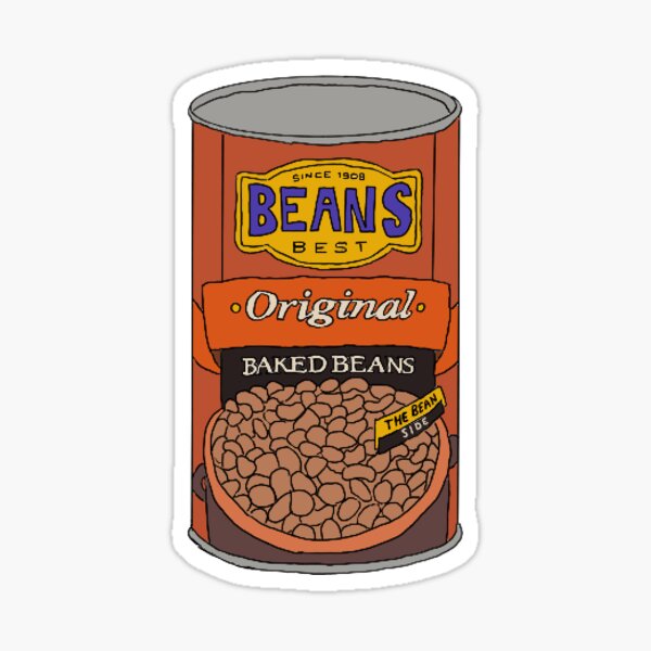 "Can of Beans" Sticker by kallbert21 | Redbubble
