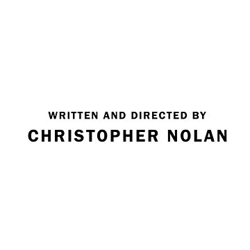"Christopher Nolan Sticker" Sticker for Sale by skgallery | Redbubble