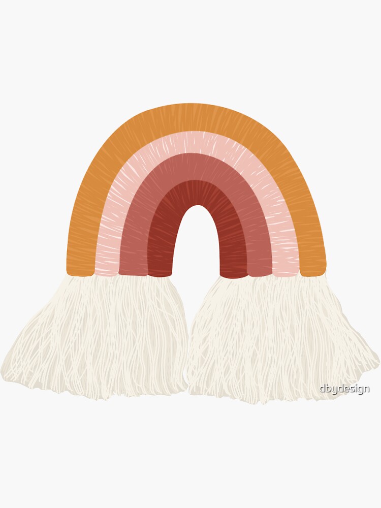 "Macrame Rainbow" Sticker for Sale by dbydesign | Redbubble