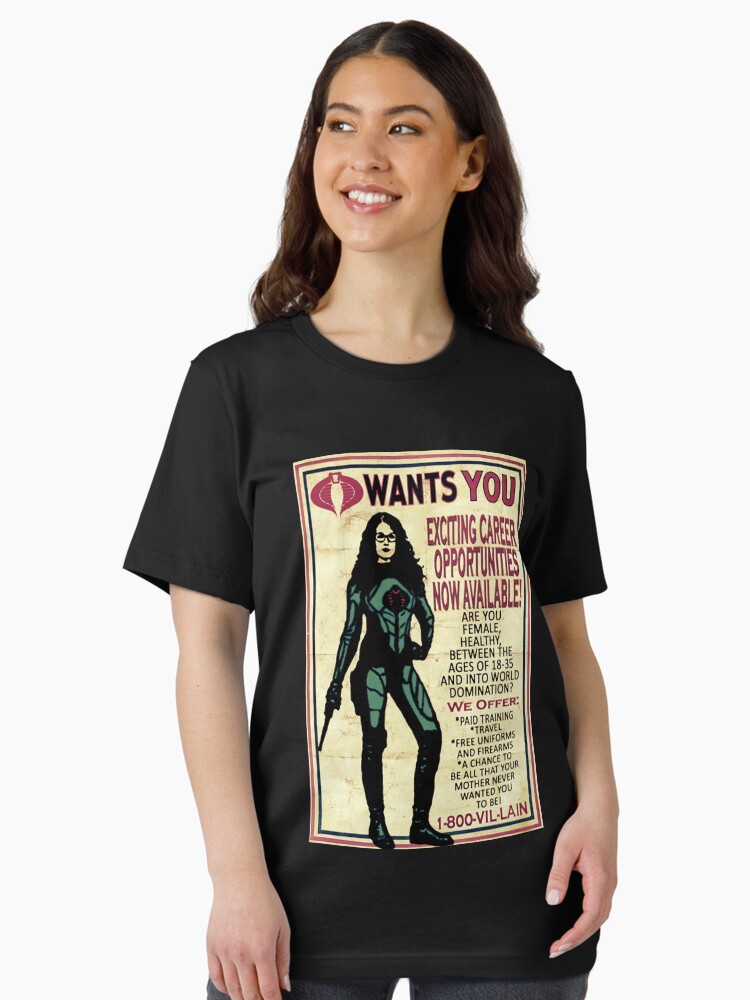 "Cobra Recruiting poster Featuring the Baroness (G.I. Joe)" Essential T ...