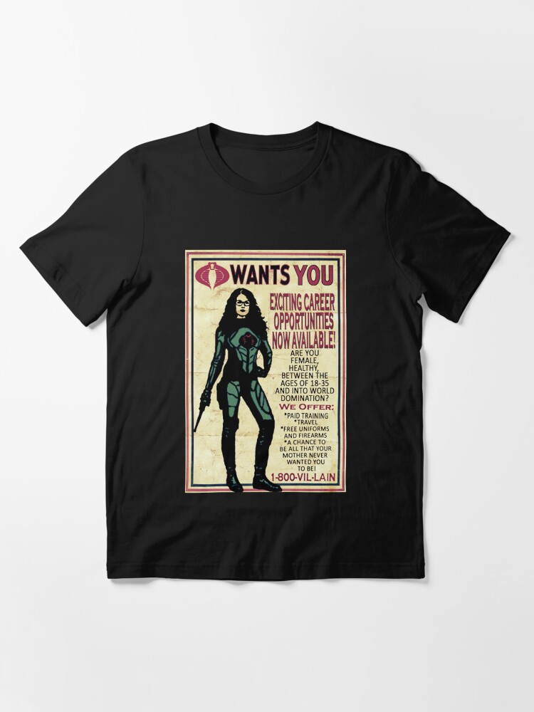 "Cobra Recruiting poster Featuring the Baroness (G.I. Joe)" Essential T ...