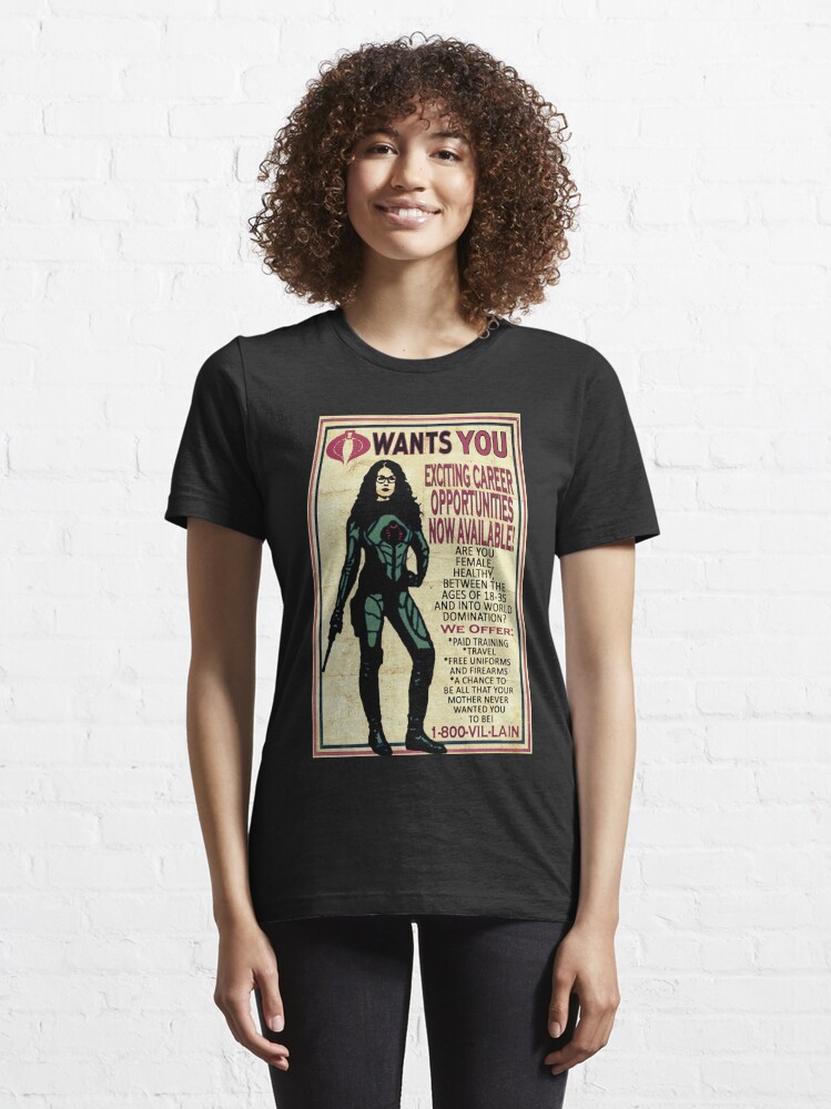 "Cobra Recruiting poster Featuring the Baroness (G.I. Joe)" Essential T ...