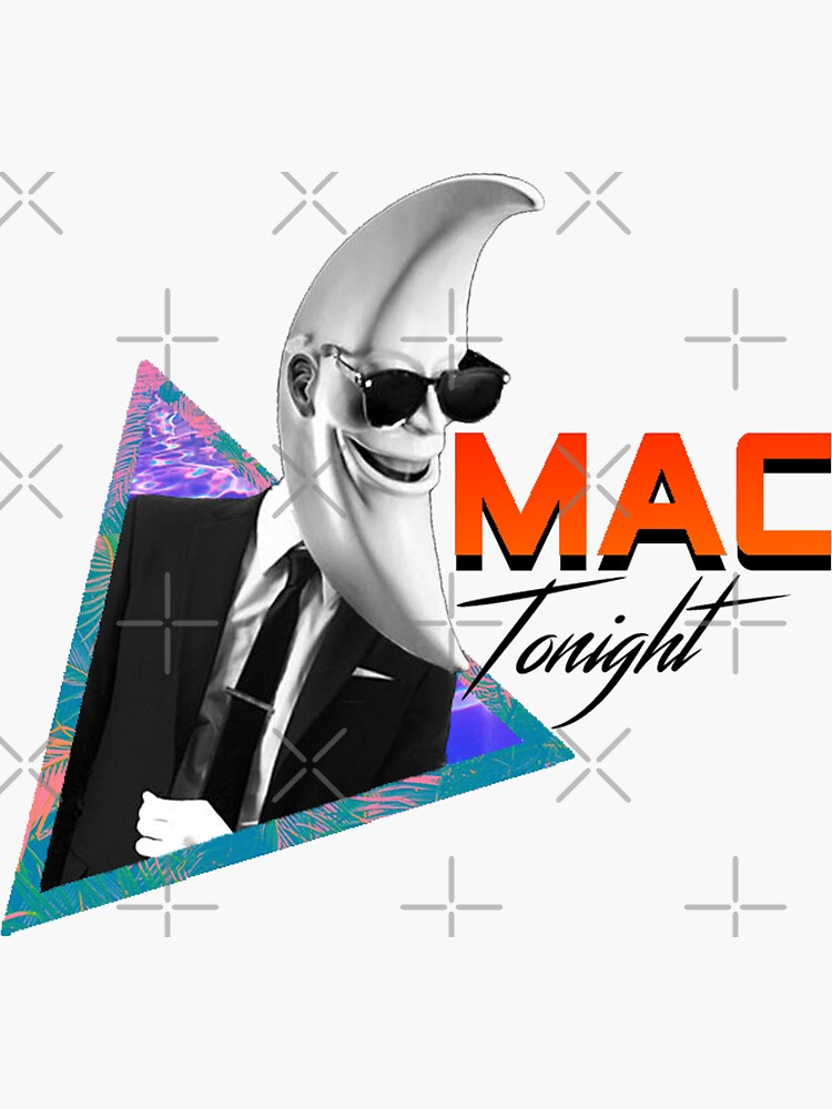 "Mac Tonight Futuristic" Sticker for Sale by Ratch2929 | Redbubble