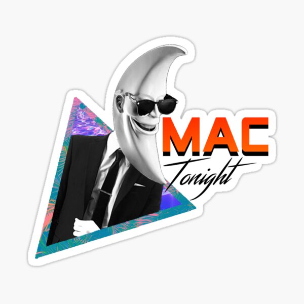 "Mac Tonight Futuristic" Sticker for Sale by Ratch2929 | Redbubble