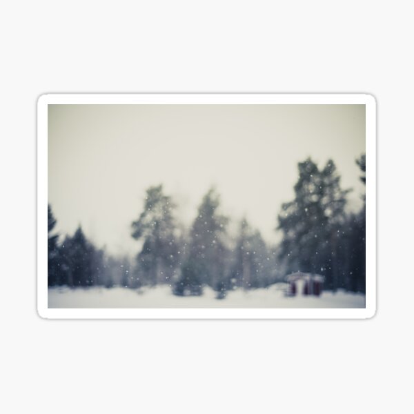 Falling Snow Stickers | Redbubble