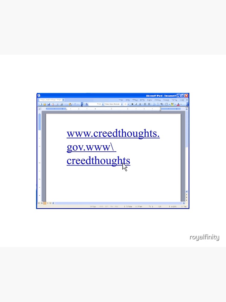 "Creed Thoughts (Microsoft Word Document)" Shower Curtain for Sale by ...