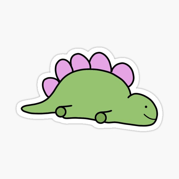 "Happy Dino" Sticker for Sale by bubuski | Redbubble