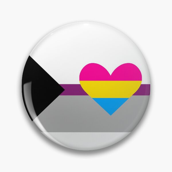 "demisexual panromantic flag" Pin for Sale by espressoraptor | Redbubble