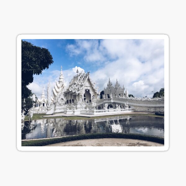 "White Temple - Wat Rong Khun - Chiang Rai, Thailand" Sticker for Sale ...