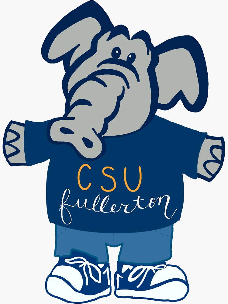 "CSUF Tuffy the Titain" Sticker for Sale by alexiscuevvas | Redbubble