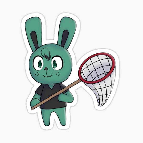 "MHA x ACNH Bunku" Sticker for Sale by CoralTheCookie | Redbubble