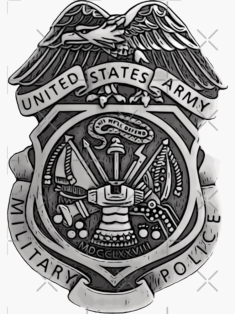 "US Army - Military Police" Sticker for Sale by SergeantSwagger | Redbubble