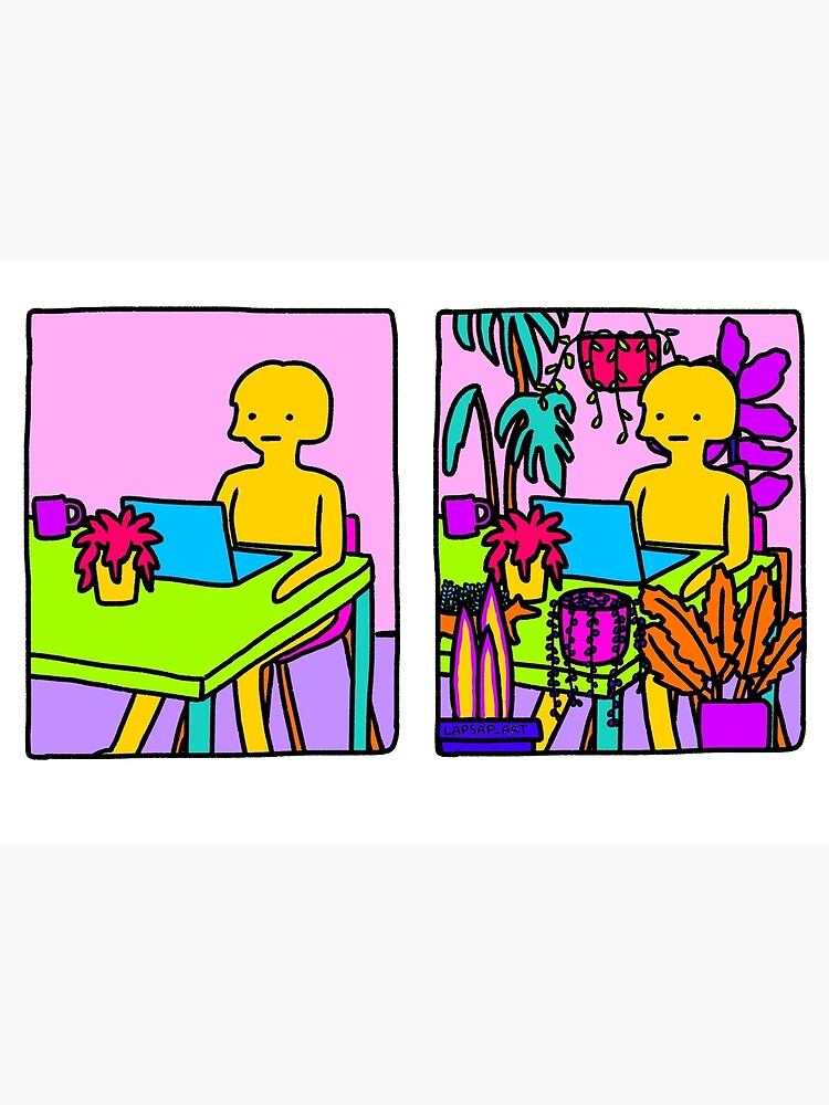 Póster «Plantas: antes y después» de lapsap-art | Redbubble