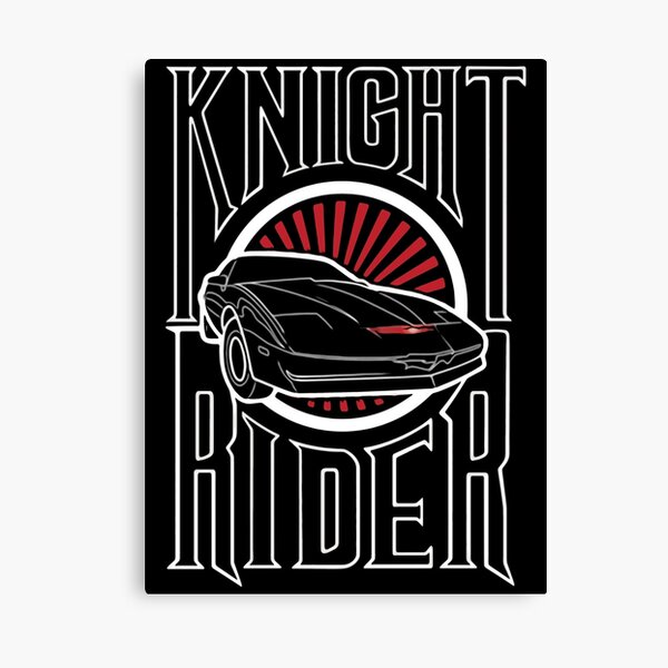 "Knight Rider KITT" Canvas Print for Sale by alessiofano | Redbubble