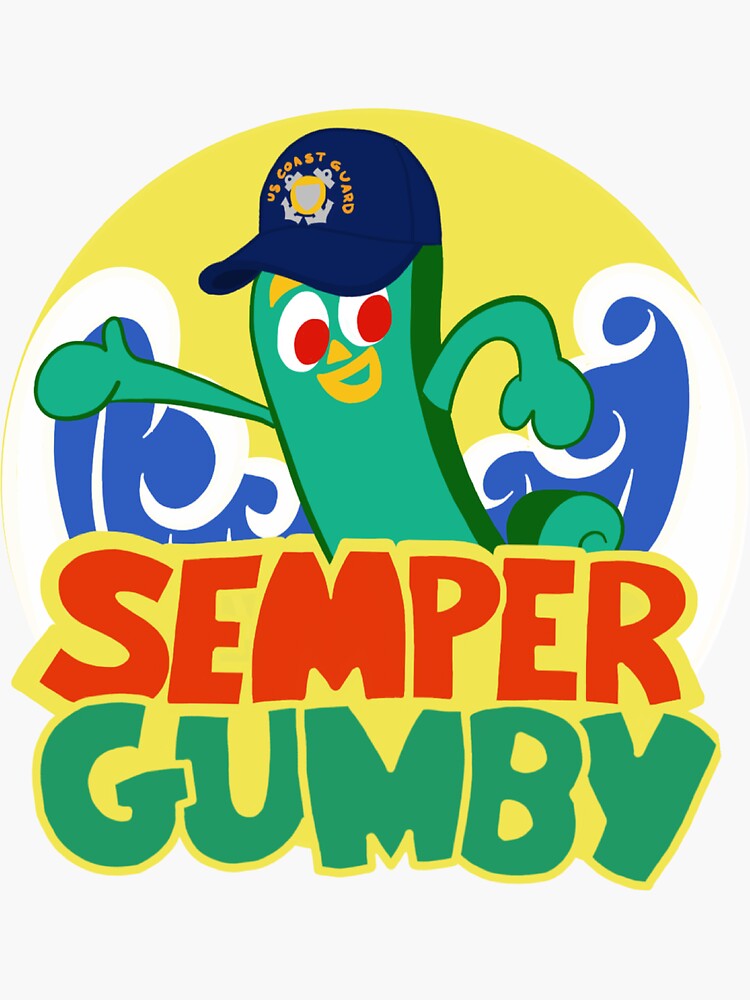 "Semper Gumby" Sticker for Sale by AlwaysReadyCltv | Redbubble