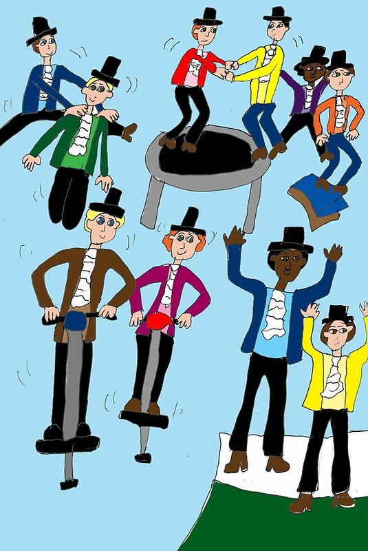 "Ten Lords A-Leaping" by stompgal | Redbubble