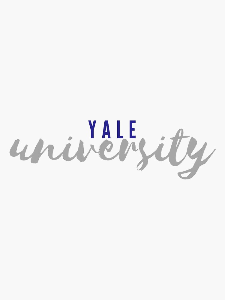 "Yale University" Sticker by gabby-10 | Redbubble