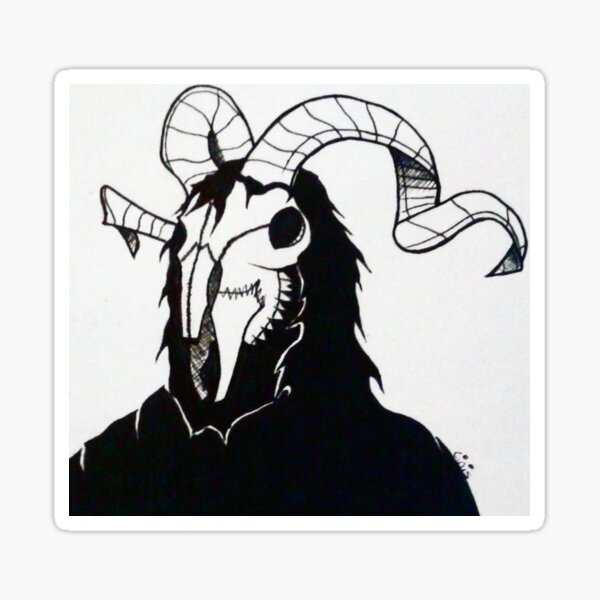 "Ram Demon" Sticker for Sale by artghoullilith | Redbubble
