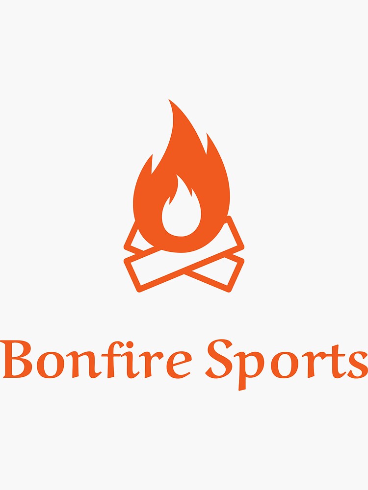"Bonfire Sports Logo Orange " Sticker for Sale by Bonfiresports | Redbubble