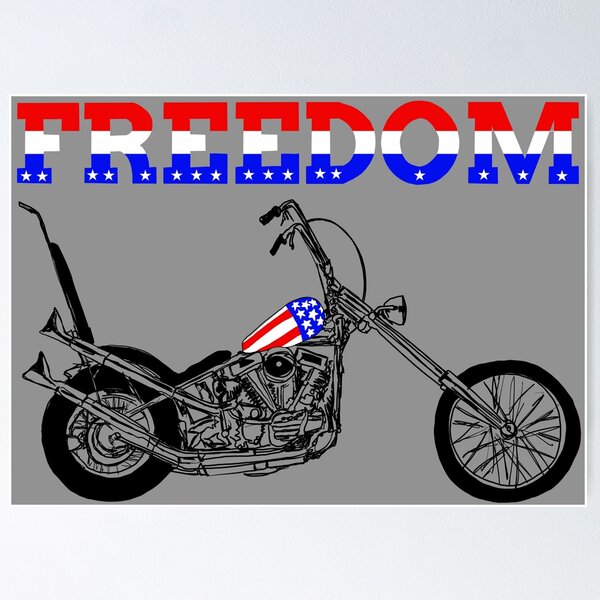 "chopper captain american freedom" Poster for Sale by shtem | Redbubble