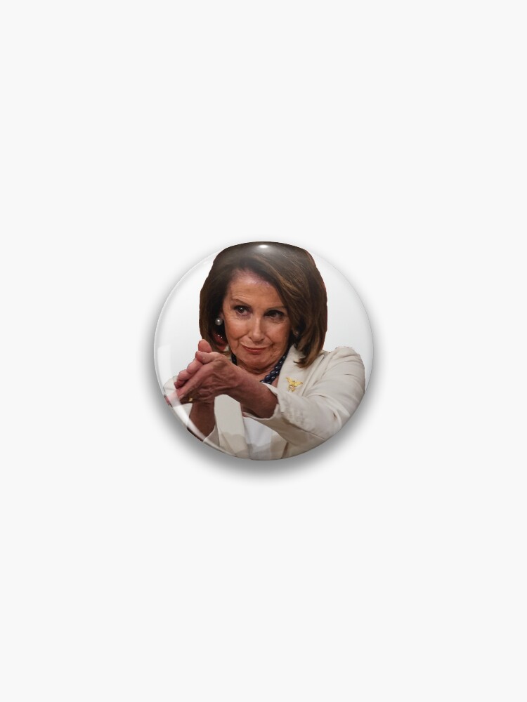"Nancy Pelosi Clapping at Trump" Pin for Sale by jsetow | Redbubble