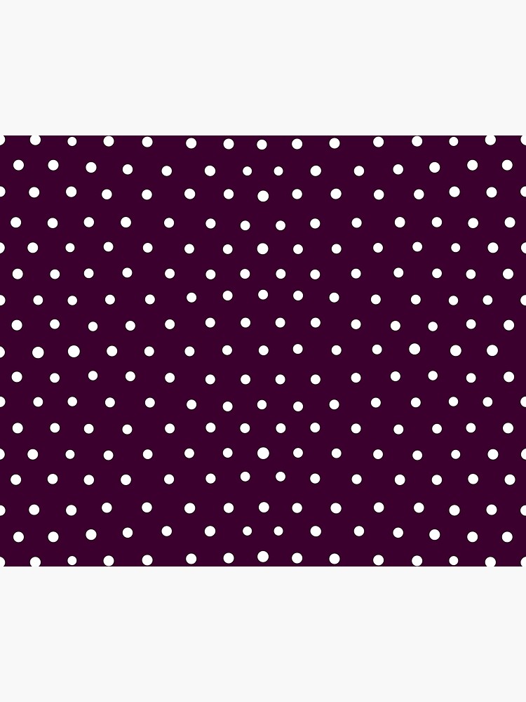 Maroon And White Polka Dot