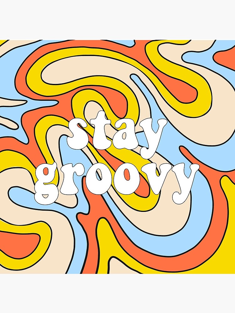 "Stay Groovy " Coasters (Set of 4) for Sale by kayleeoconnor | Redbubble