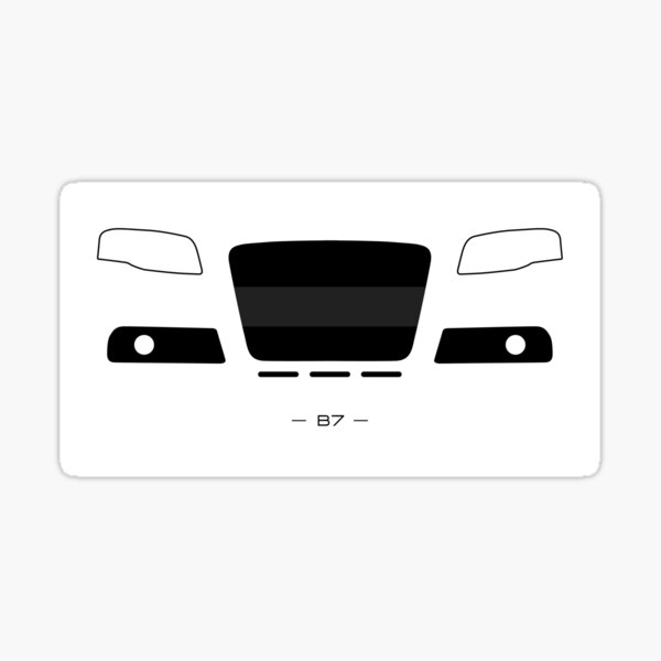 "B7 simple front end design" Sticker by ApexFibers | Redbubble