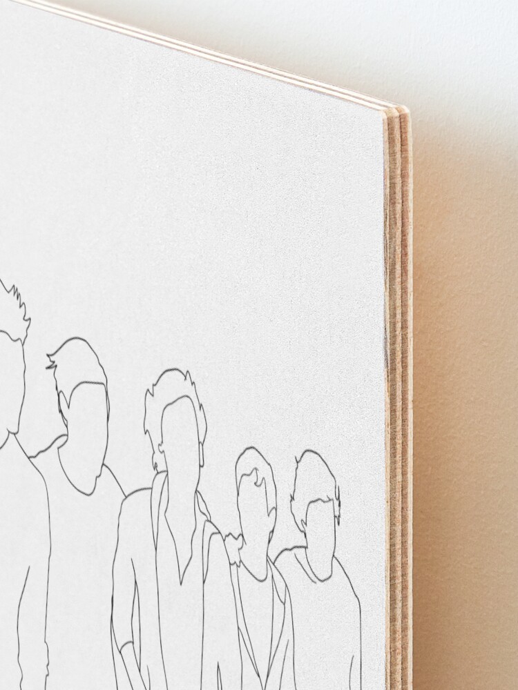 "one direction outline" Mounted Print for Sale by taylorros4244 | Redbubble