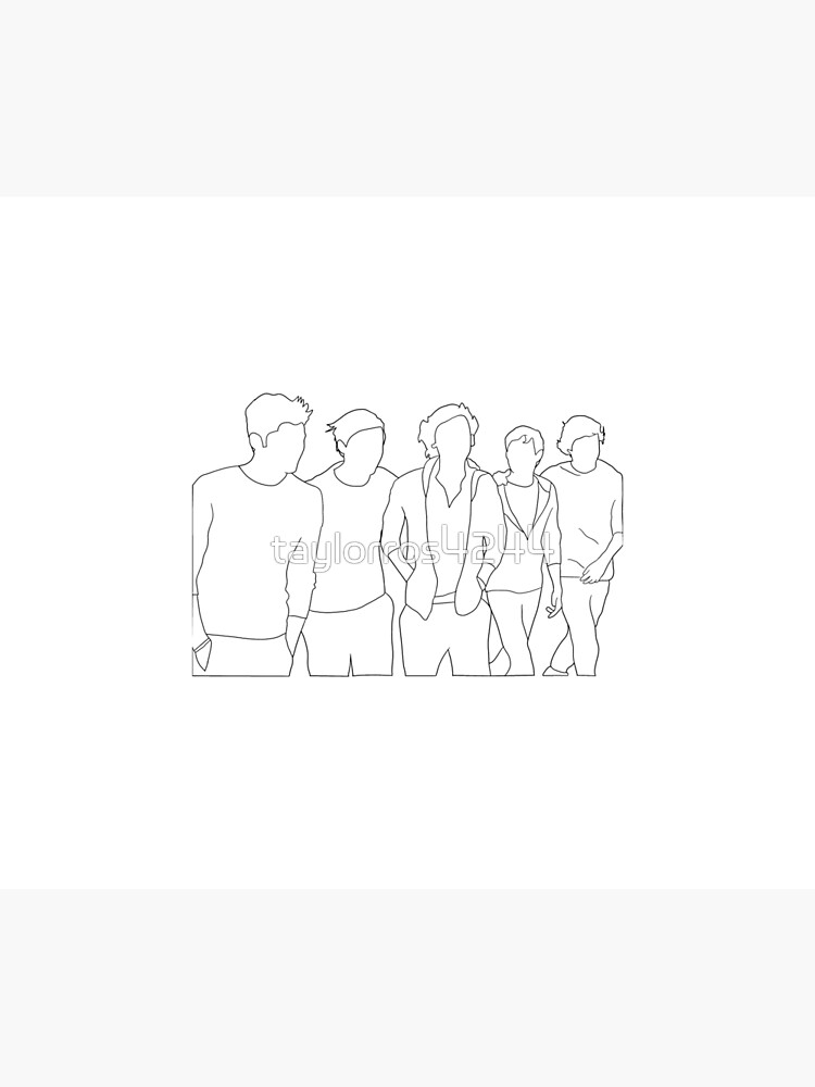 "one direction outline" Throw Blanket for Sale by taylorros4244 | Redbubble