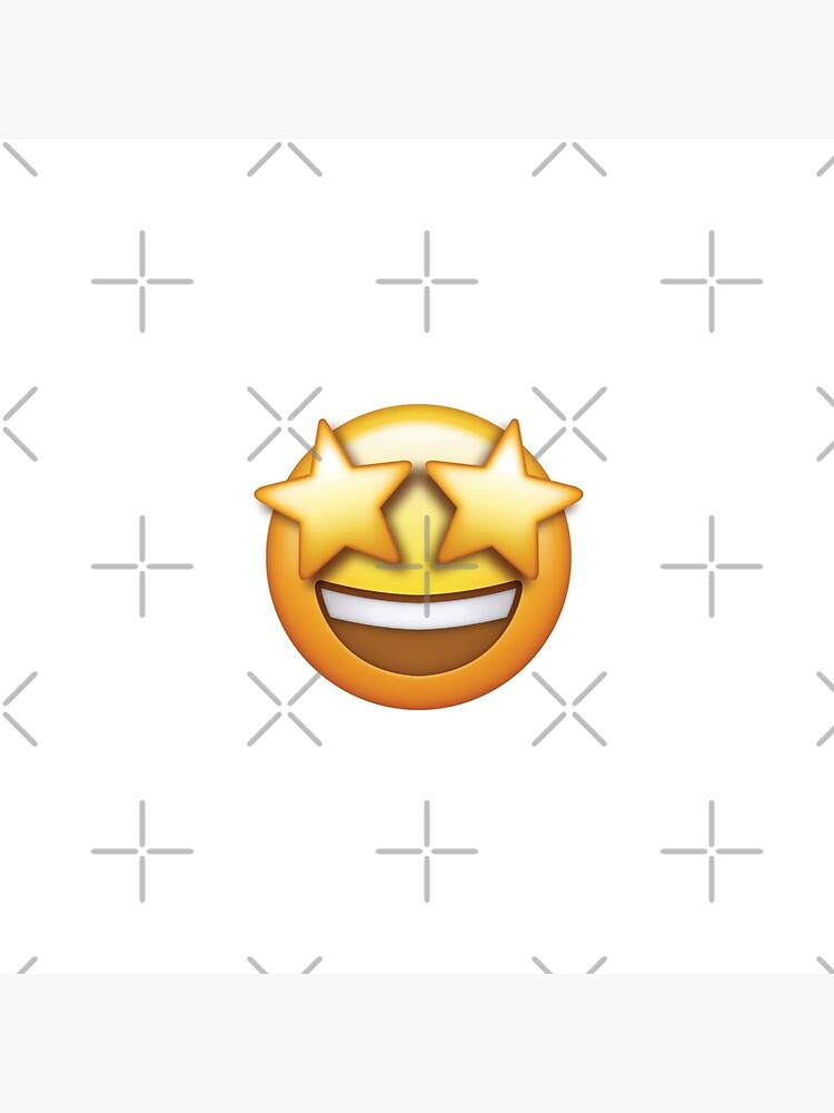 "Star Eye Emoji" Art Print for Sale by dnw946 | Redbubble