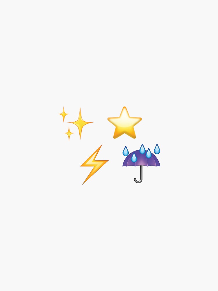 "Weather Emojis" Sticker for Sale by dnw946 | Redbubble