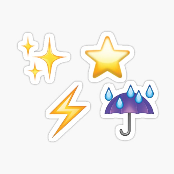 "Weather Emojis" Sticker for Sale by dnw946 | Redbubble