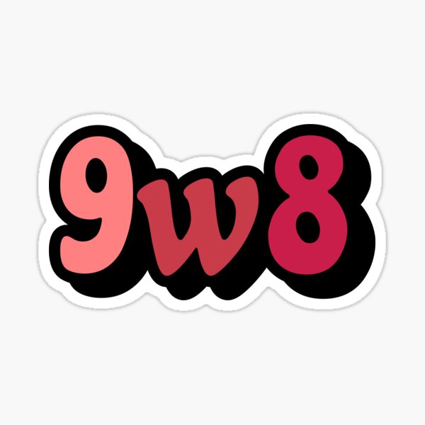 "9W8 ENNEAGRAM PERSONALITY TYPE GRAPHIC" Sticker for Sale by ...